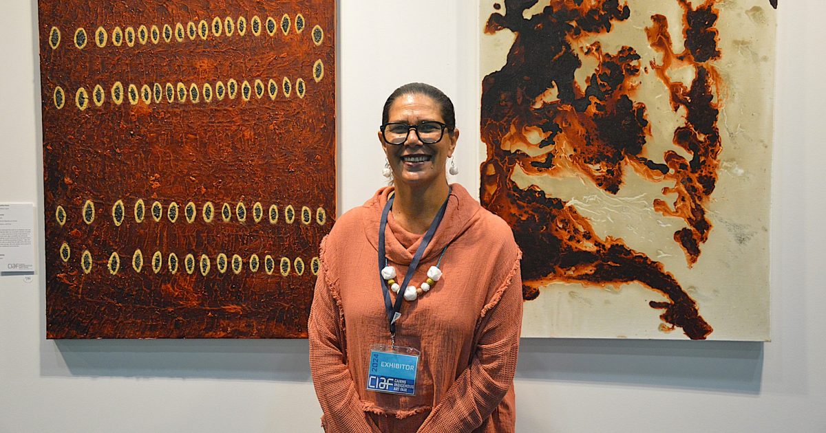 Innovative Nona shares Badu Island story, technique with big CIAF audience | Cape York Weekly